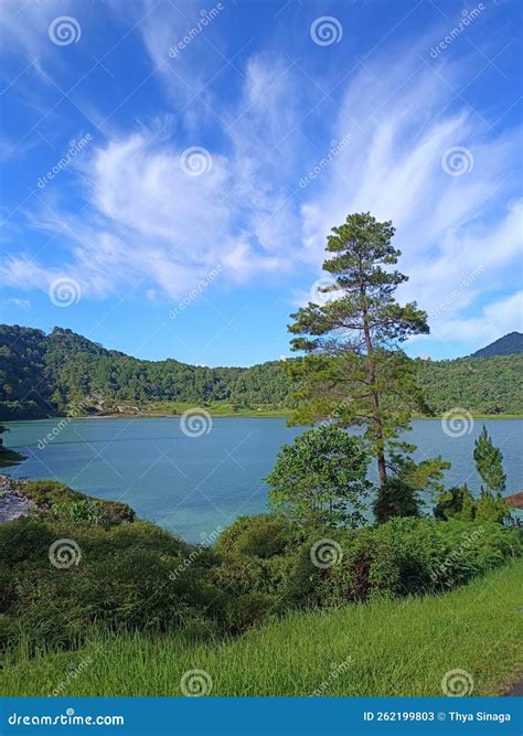 The Beauty Of Linow Lake In The City Of Tomohon North Sulawesi Stock