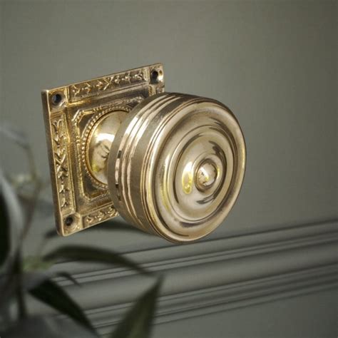 Square Brass Door Knob