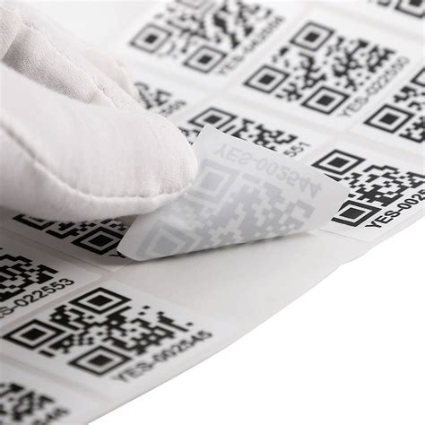 china bar qr code label serial sequential rolling item number stickers
