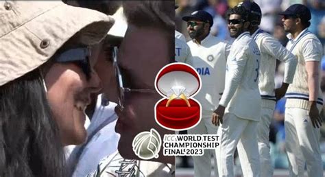 A Man Proposed His Girlfriend During Wtc Final Video Cricketkeeda Sports