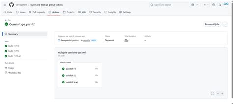 Building And Testing Go Project On Github Actions