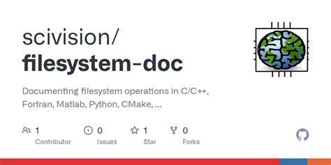 Github Scivisionfilesystem Doc Documenting Filesystem Operations In