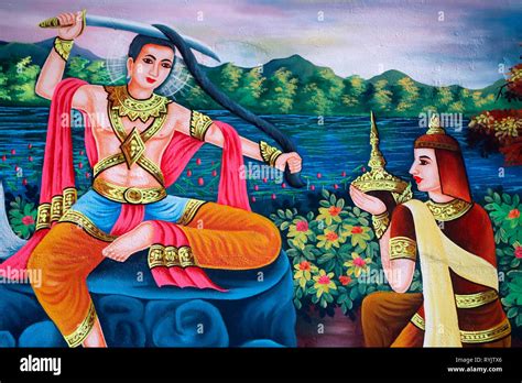 The Life Of The Buddha Siddhartha Gautama Prince Siddhartha Cut Off His Hair To Renounce The