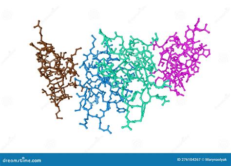 Human Beta Glucuronidase Molecule Royalty Free Illustration