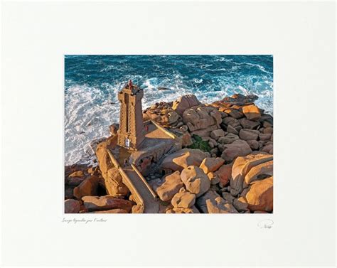 Canvas Photo Ploumanach Men Ruz Lighthouse Brittany By Philip