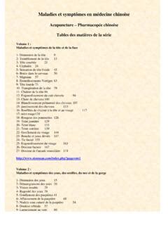 Maladies et symptômes en médecine chinoise maladies et sympt 244 mes
