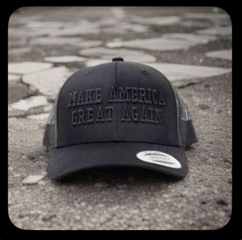 Dark Maga Hat Never Surrender Trump Campaign Elon Musk Black Cap