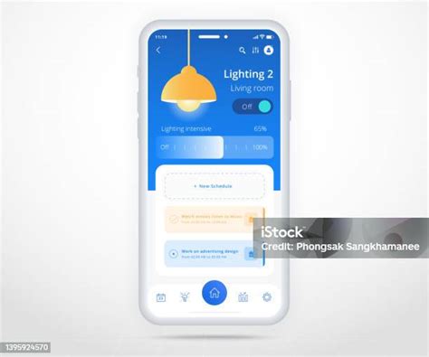 Smartphone Smart Home Controlled App Ux Ui Iot Internet Of Things Technology Digital Future Home