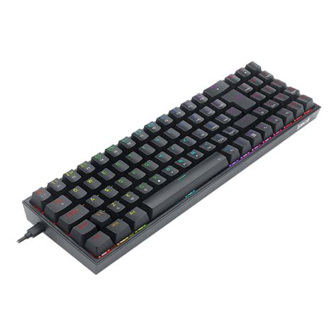 TECLADO MECÂNICO GAMER POLLUX RGB PRETO Redragon Store