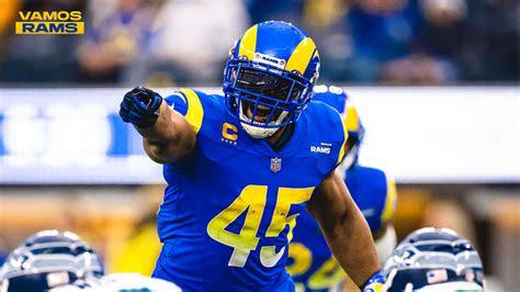 Vamos Rams Linebacker de los Rams de Los Ángeles Bobby Wagner