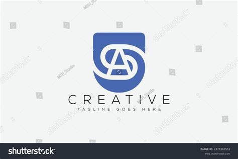 Letter Sa Logo Design Template Vector Stock Vector Royalty Free