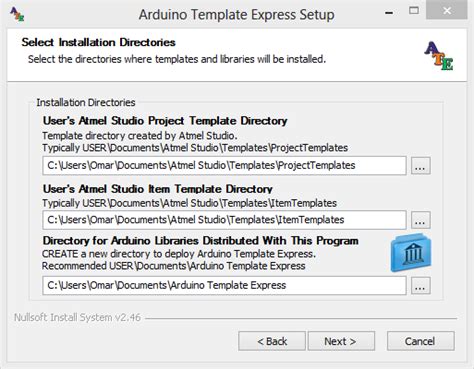 Arduino Template Express Installation Omar Francisco