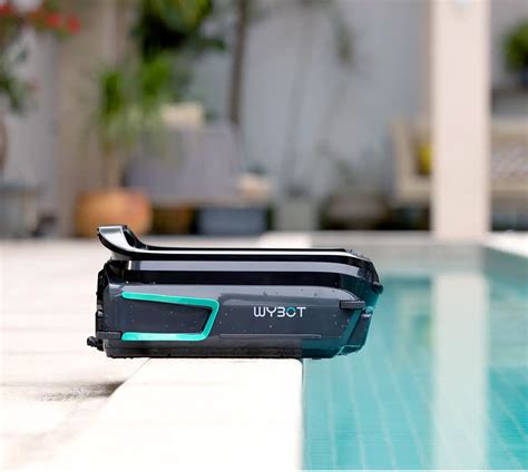 Wybot F1 Solar Pool Skimmer Robot 8h Runtime App Control Smart Obstacle Avoidance Black