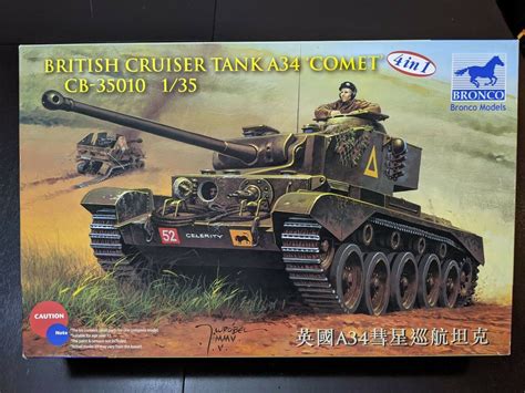 135 Bronco Models British Tank A 34 Comet Cb 35010 With Lionmarc