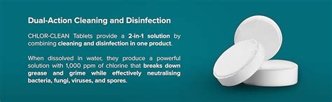 Chlor Clean Chlorine Detergent Sanitiser Tablets 325g Tablets 17g