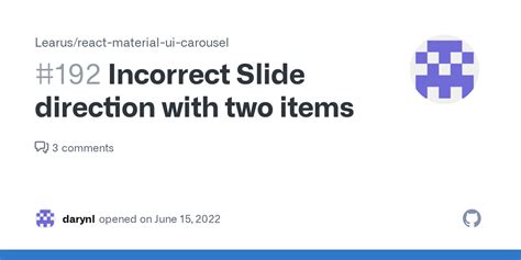 Incorrect Slide Direction With Two Items Issue Learus React