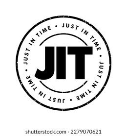 Jit Just Time Inventory Management Method Stock Vector Royalty Free