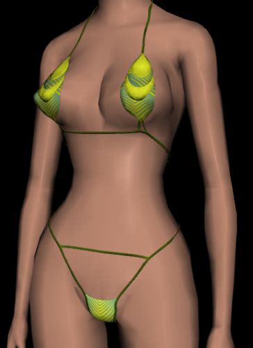 Af Cartoon String Bikini Outfit 2 The Sims 3 Loverslab