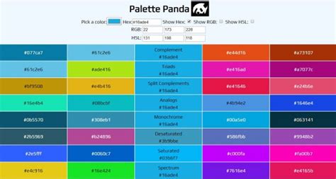 Best HTML CSS Color Palette With Code Snippet OnAirCode