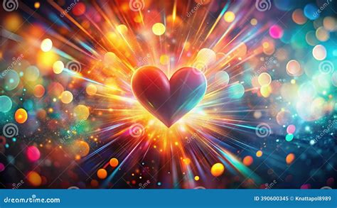 Radiant Heart Pulse In Translucent Silhouette Symbol Of Vitality And