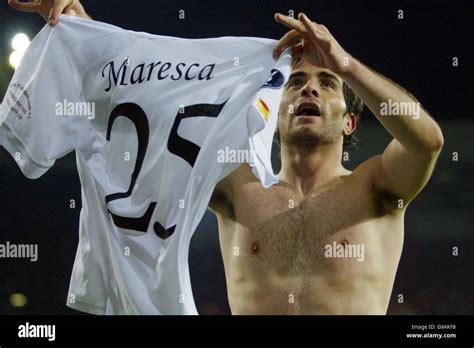 Savilla S Enzo Maresca Celebrates His Third Goal During The UEFA Cup Final Against Middlesbrough