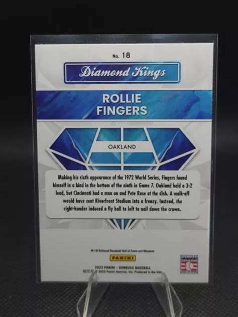 Baseball Diamond Kings Rollie Fingers 2023 Donruss Base 18 Oakland A