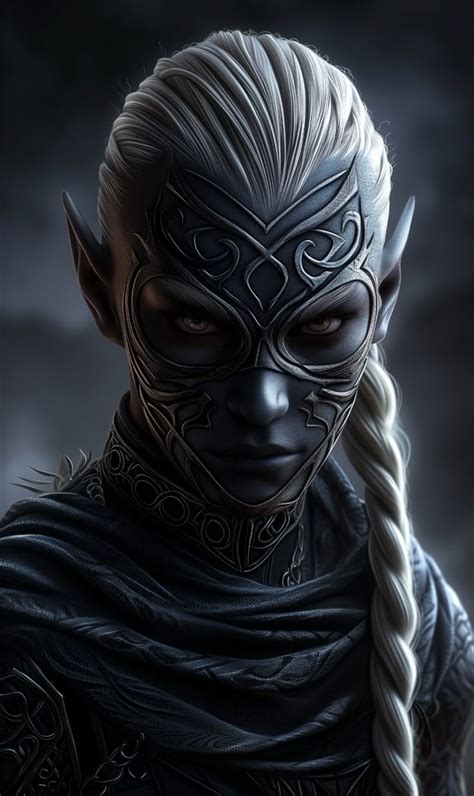Drow Noble Warrior In 2024 Dark Fantasy Artwork Fantasy Creatures