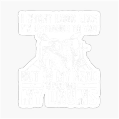 Drummer Drumming Drums Sticker Sticker For Sale By Tyalabenzyu