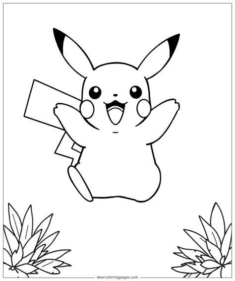 피카츄 색칠공부 41개의 무료 인쇄 가능한 생성 디자인