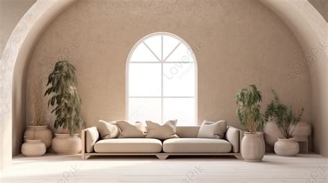 현대적인 편안함 모형 장식과 3d 아치 패턴 벽 배경을 갖춘 세련된 인테리어 디자인 현대적 배경 거실 가구 배경 테리 배경 이미지 Hd 현대적 거실 가구 테리