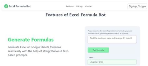 Excel Formula Bot Is Attuned To Your Specific Needs Artai Tools