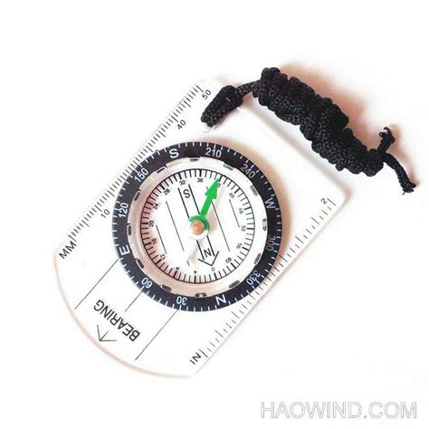 Lanyard Baseplate Map Compass Scale Ruler Hiking Haowind