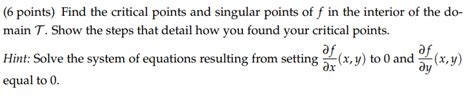 Solved Consider The Function F X Y X3 6x2y 34y3y On The Chegg Com