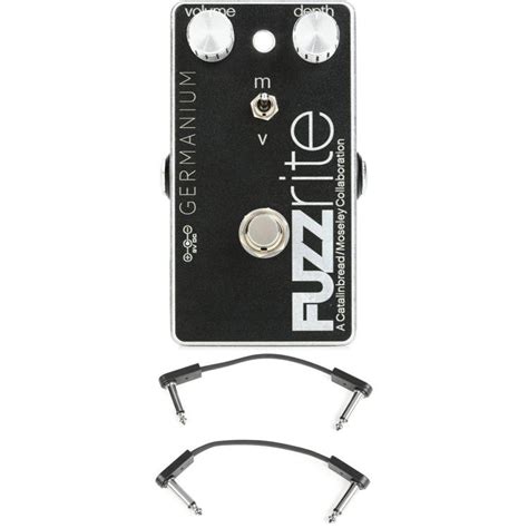 Catalinbread Fuzzrite Germanium Fuzz Pedal With 3 Patch Cables Sweetwater