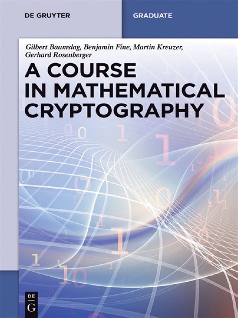 Baumslag G A Course In Mathematical Cryptography 2015 Pdf