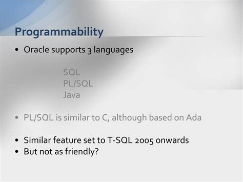 Ppt Oracle For Sql Server Dbas Powerpoint Presentation Free Download