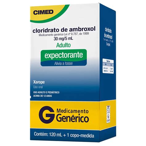 Ambroxol 6mgml Xarope Adulto 120ml Com Preço Baixo Poupafarma