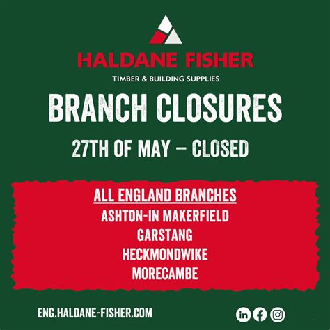 Haldane Fisher England On Linkedin 📣bank Holiday Closure📣 The