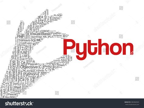 Conceptual Tag Cloud Containing Names Programming Stock Vector Royalty