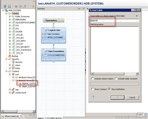 【sap Hana】关于sap Hana中带层次结构的analytic View创建、激活状况下在系统中生成对象的研究 Csdn博客