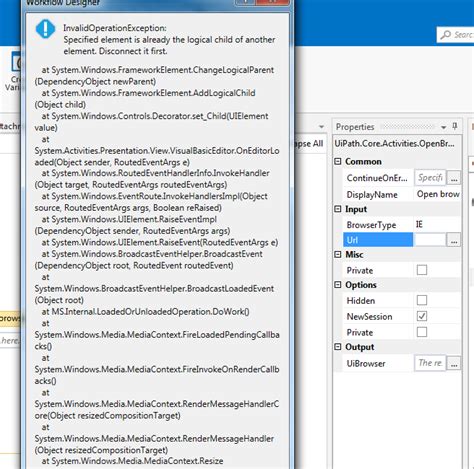 Open Browser Ie Issue Help Uipath Community Forum