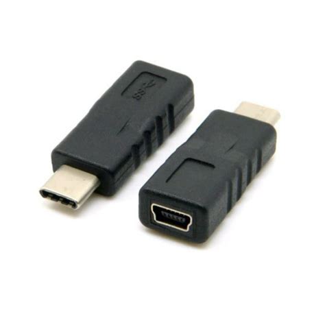 Mini usb female to type c male adapteris pāreja Sikumi lv