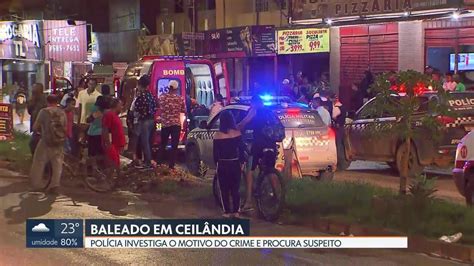 Vídeo Homem é baleado em Ceilândia DF1 G1