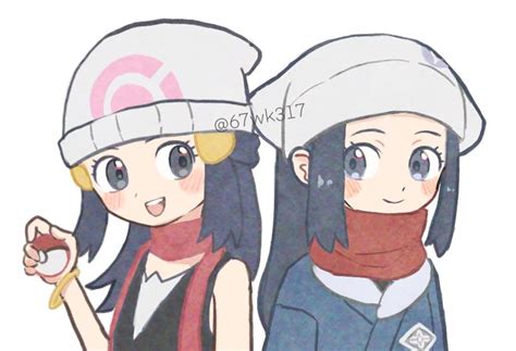 Dawn And Akari Pokemon And More Drawn By Wk Danbooru