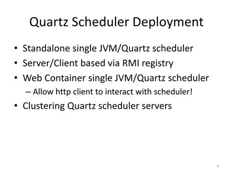ppt exploring quartz scheduler quartz scheduler powerpoint