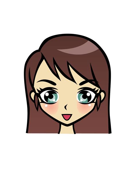 Cartoon Girl With Long Hair Clipart Best