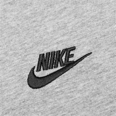 Nike Sportswear Club T Shirt Dk Grey Heatherblack Feature