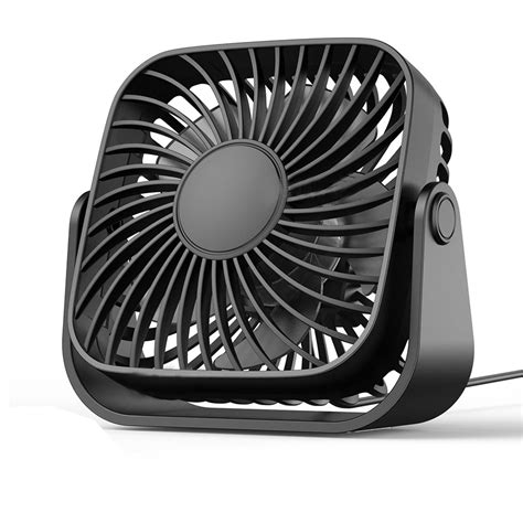 Leke Mini Portable Desk Fan Personal Fan Table Usb Quiet 3 Speeds