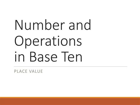 PPT Number And Operations In Base Ten PowerPoint Presentation Free Download ID 3078048