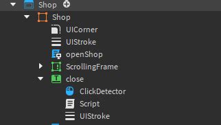 Shop GUI Does Not Close When Close Button Is Clicked Scripting